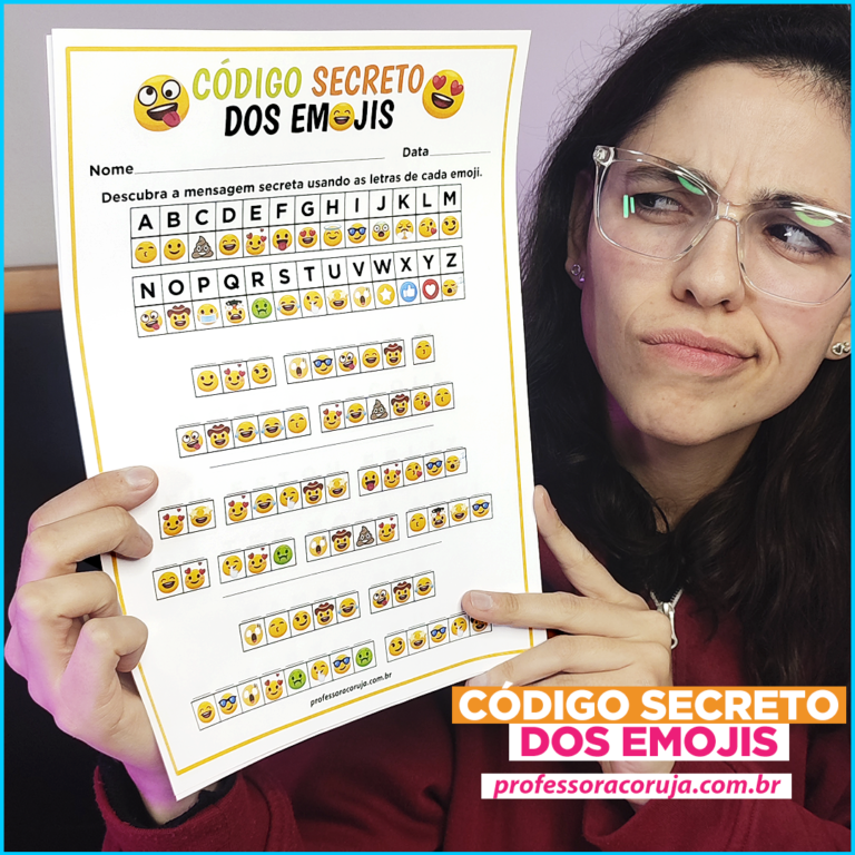 Código secreto dos Emojis - Professora Coruja